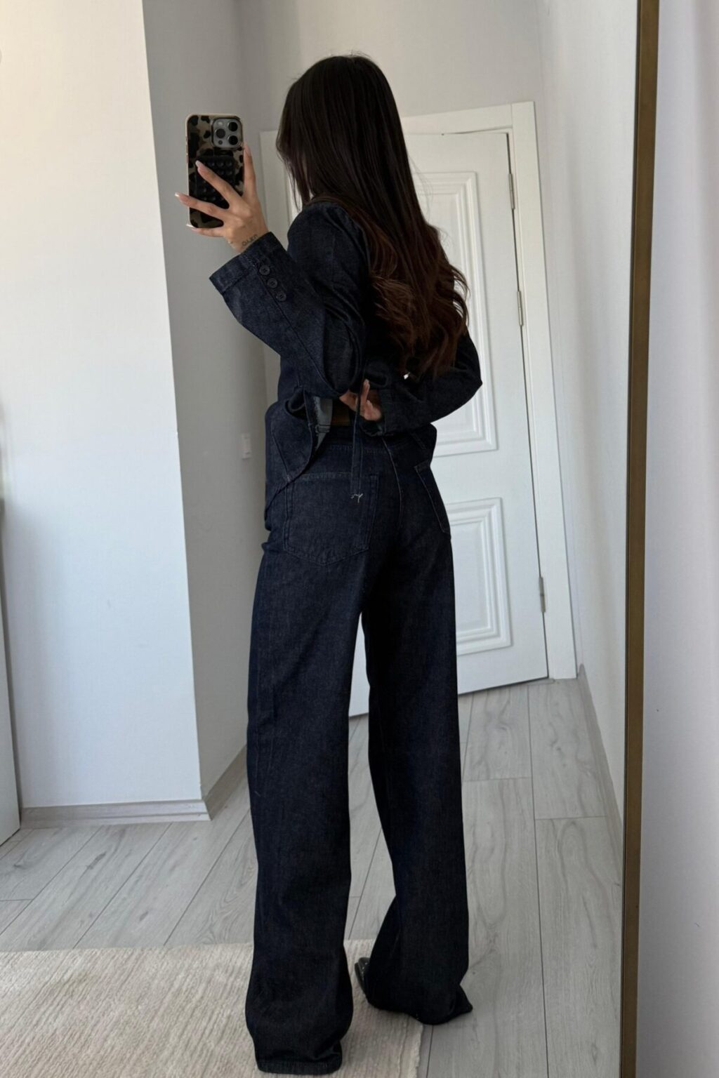 Dıa Wide Leg Lacivert Jean - Oyku Fashion